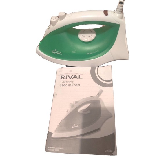 Rival | Other | Rival 20 Watt Steam Iron Green Si1603 Clothes Wrinkles ...